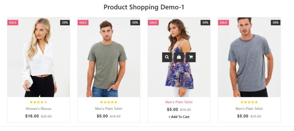 Bootstrap - Product Shopping Hover CSS Effect - Codecanor